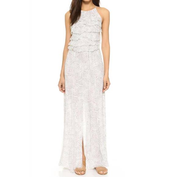 L'AGENCE | Dresses | New Lagence Adriana Ruffle Maxi Dress In ...